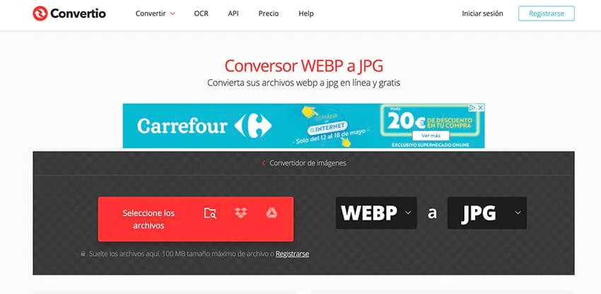 Convertir WEBP a JPG (gratis) - Mejores convertidores