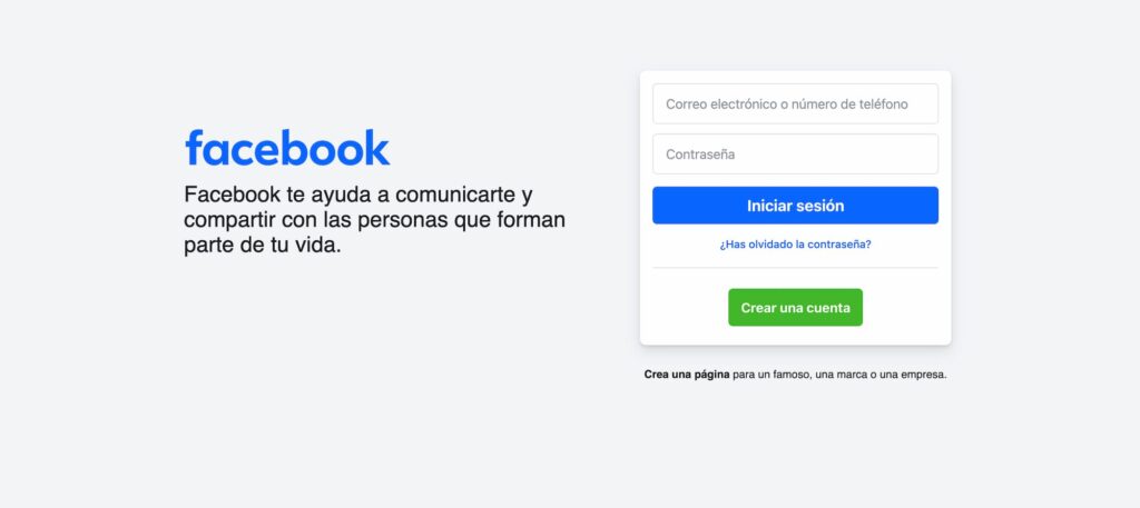 Cómo iniciar sesión en Facebook (entrar o crear cuenta)