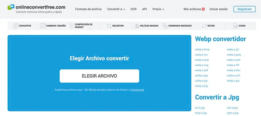 Convertir WEBP a JPG (gratis) - Mejores convertidores