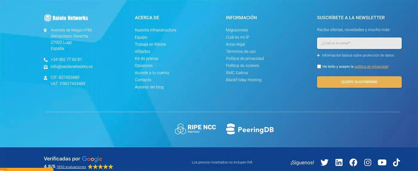 ¿Qué es el Footer en una web? Qué poner y ejemplos